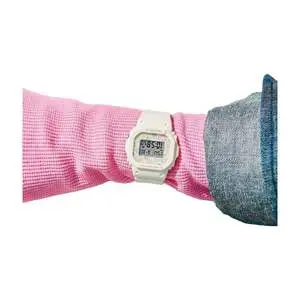 Casio Digital Watch With Resin Strap - White
