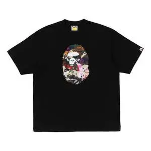 A BATHING APE Hybrid Camo Ape Head Relaxed Fit T-shirt - Black