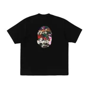 A BATHING APE Hybrid Camo Ape Head Relaxed Fit T-shirt - Black