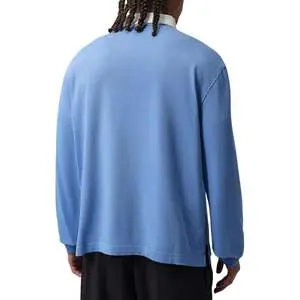 JORDAN Flight Essentials Rugby Long Sleeve Shirt - Blue/beyond Sail