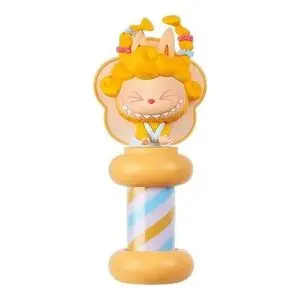 POP MART The Monsters Labubu Hair Salon Series Glowing Fridge Magnet 'braided Pigtails - Multi-color
