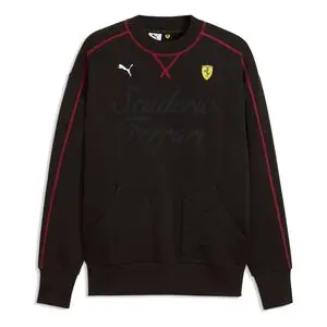 PUMA X Scuderia Ferrari T7 Premium Crew Sweatshirt Black - Puma Black