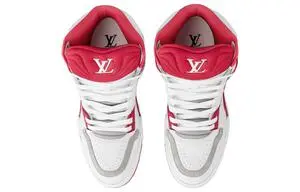 LOUIS VUITTON Ankle Trainers 'white Red Grey