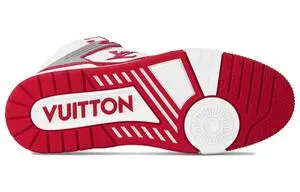 LOUIS VUITTON Ankle Trainers 'white Red Grey