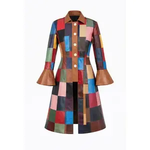 ZASTASTUDIO The Queen Of Hearts Italian Leather Trench Coat A - Black