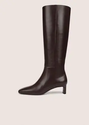Vince Lilith Leather Knee Boot - Ganache