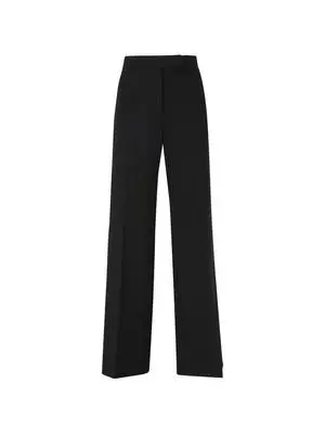 Seventy Pressed-crease Wide-leg Trousers - Black