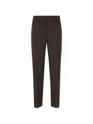 Seventy Pressed-crease Tailored Trousers - Brown