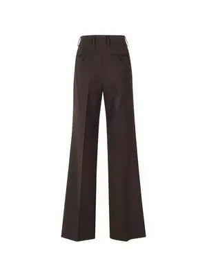 Seventy Belt-loop Pressed-crease Trousers - Brown