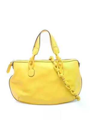 Loewe Loewe Fiesta Leather Satchel Bag Yellow