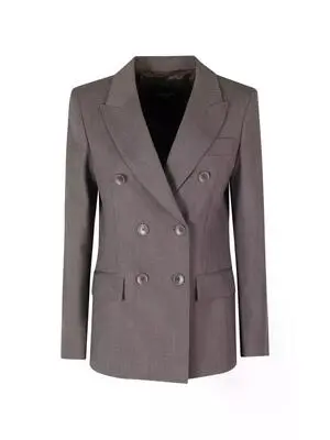 Seventy Double-breasted Peak-lapels Blazer - Brown