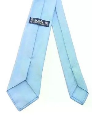 Hermès 2010s H Silk Tie - Blue