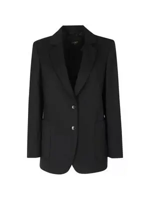 Seventy Single-breasted Patch-pocket Blazer - Black
