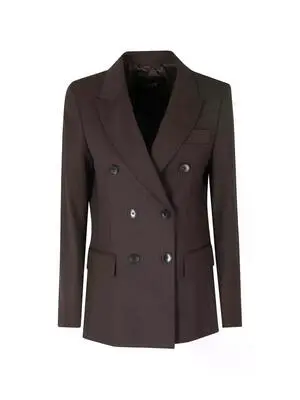 Seventy Double-breasted Peaked-lapels Blazer - Brown