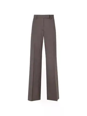 Seventy Pressed-crease Wide-leg Trousers - Brown