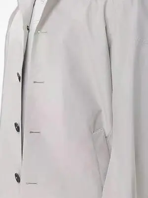 SAVE THE DUCK Hooded Single-breasted Coat - Neutrals