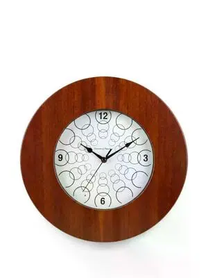 DOMENICONI Mogan Circle-pattern Wall Clock - Brown