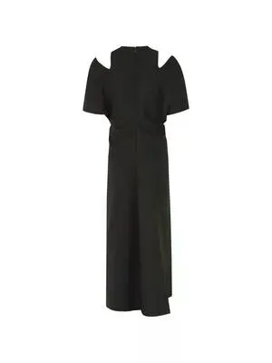 Federica Tosi Cold-shoulder Flared Midi Dress