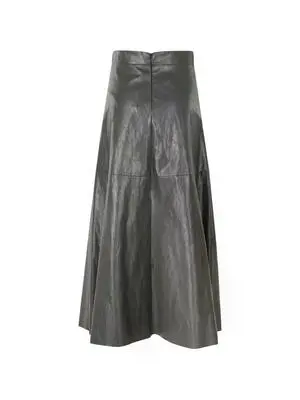 Federica Tosi Crinkled Effect A-line Midi Skirt