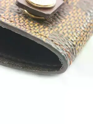 LOUIS VUITTON 2003 Pm Damier Ebene Clochette Key Case