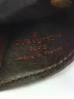 LOUIS VUITTON 2003 Pm Damier Ebene Clochette Key Case