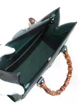 Gucci 2016-2026 Medium Calfskin Bamboo Diana Satchel