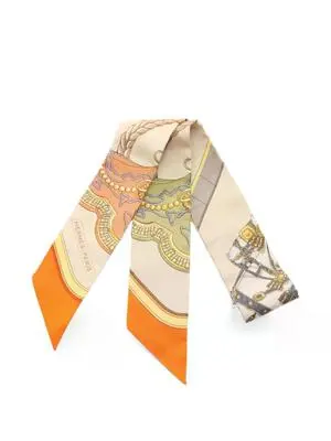 Hermès 2020s Grand Apparat Silk Scarf - Neutrals