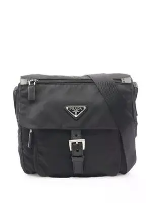 Prada 2010s Vela Sport Shoulder Bag - Black