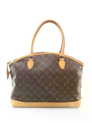 LOUIS VUITTON 2006 Monogram Lockit Tote Bag - Brown