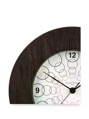 DOMENICONI Round-shape Wall Clock - Brown
