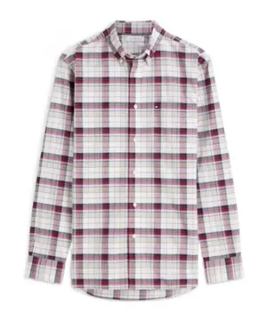 Tommy Hilfiger Check-print Button-down Shirt - White/plaid