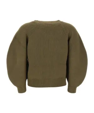 KAOS Ribbed Balloon-sleeve Sweater