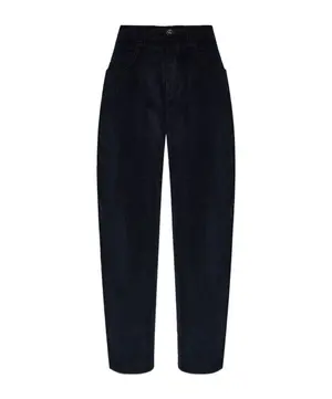 RÓHE Corduroy Wide-leg Pants - Black