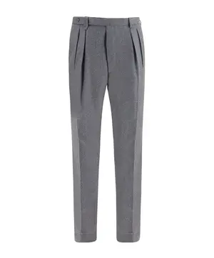 Brioni Elba Pleated Trousers - Grey