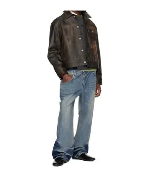 Andersson Bell Patchwork Truck Driver Leather Jacket