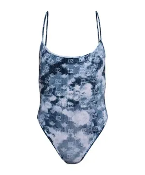 Dsquared2 Patterned One-piece Swimsuit - Blue