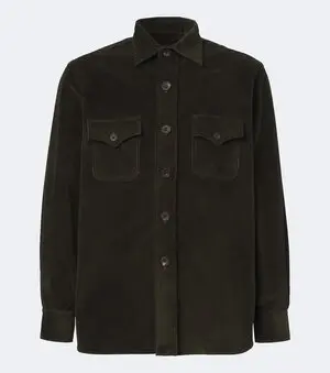 Rubinacci Cotton Corduroy Overshirt - Green
