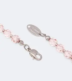VIVIENNE WESTWOOD Messaline Crystal-embellished Choker