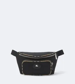 Burberry Check Belt Bag - Black