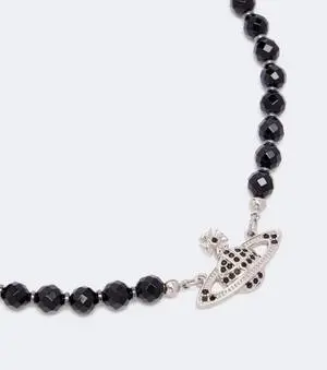 VIVIENNE WESTWOOD Messaline Embellished Choker Necklace