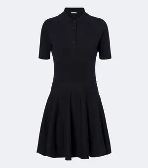 Givenchy Cotton And Silk-blend Polo Dress - Blue