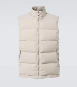 Eleventy Down Vest - Beige