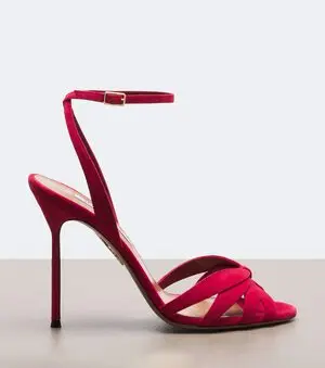 AQUAZZURA Soulmate Suede Sandals