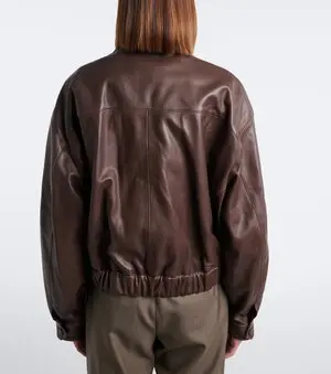 Nour Hammour Quincy Leather Blouson Jacket