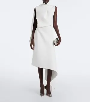 Maticevski Asymmetric Draped Midi Dress