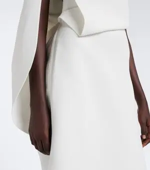 Maticevski Asymmetric Draped Midi Dress