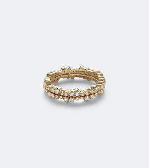 SUZANNE KALAN 18kt Yellow Diamond Ring Jackets - Gold
