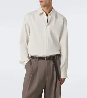Studio Nicholson View Striped Cotton And Linen Shirt