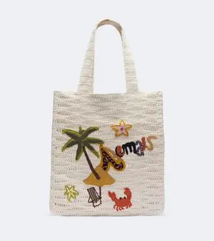 ALEMAIS Island Cove Crochet Tote Bag - White