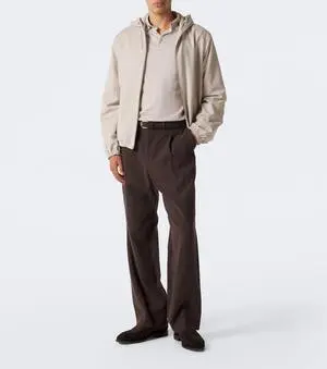 Agnona Wool, Silk And Cashmere Polo Sweater - Beige